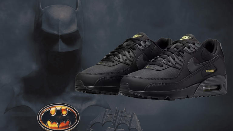 The Nike Air Max 90 “Black/Buff Gold” Is 2025’s Batman Sneaker