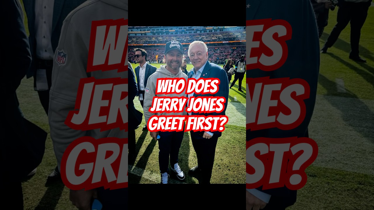 Watch Jerry Jones greet Matt Pittman of Meat Church in Washington