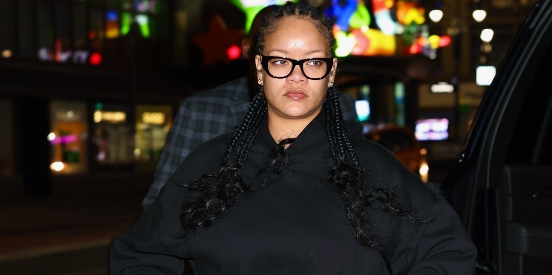 Rihanna Does High-Low in Fuzzy Slippers and a Charmed-Up It Bag