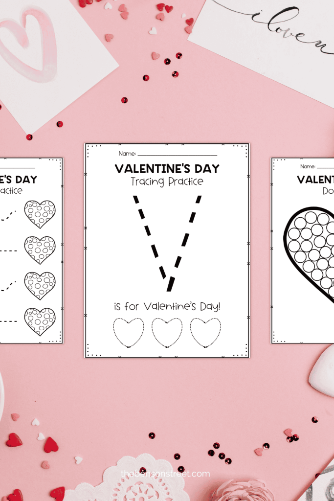 Free Printable Valentine Preschool Worksheets: 12 Different Activities