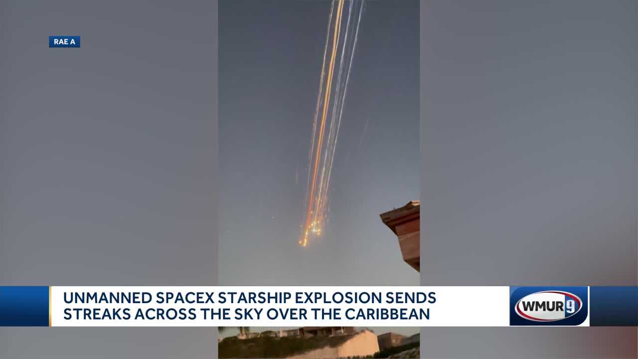 Witness describes seeing SpaceX explosion cause streaks in sky over ...