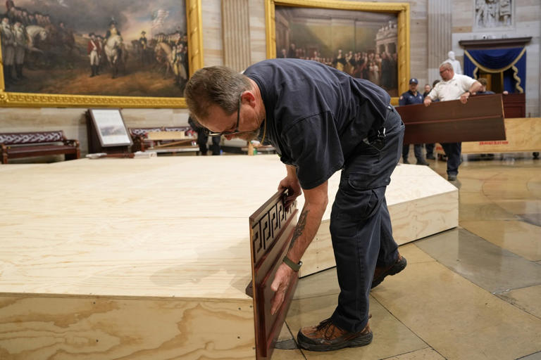 Trump's swearing-in will move inside the Capitol Rotunda because of ...