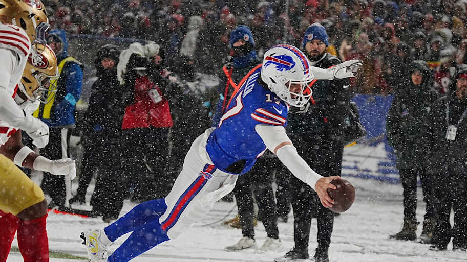 Josh Allen's Wild Touchdown Recreated in Epic Snow Sculpture Before ...