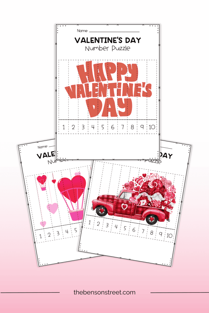 Free Printable Valentine Preschool Worksheets: 12 Different Activities