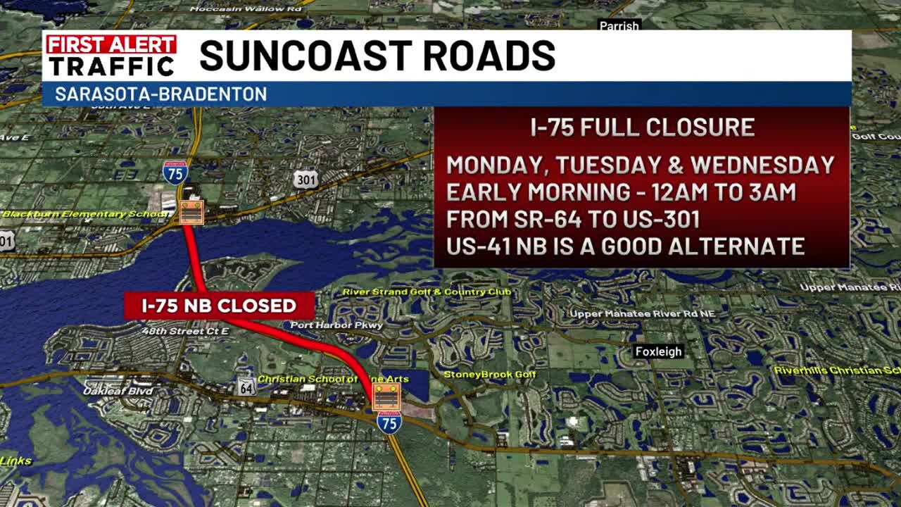 First Alert Traffic: I-75 Temporary Closure
