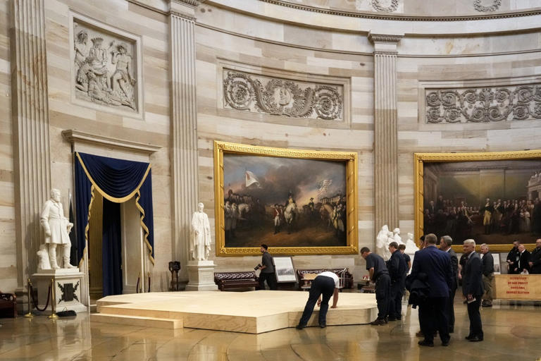 Trump's swearing-in will move inside the Capitol Rotunda because of ...