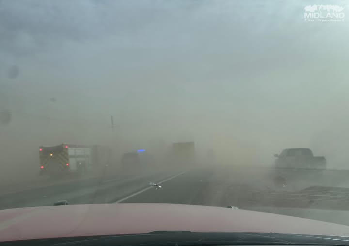 High wind driving dangers: Multi-vehicle pileup reported near Pecos