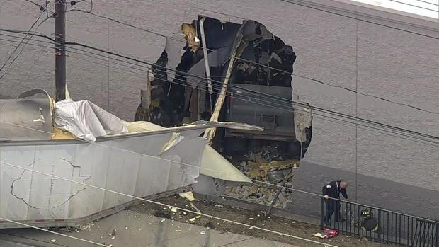 Truck crashes into Target store in North Bergen, New Jersey