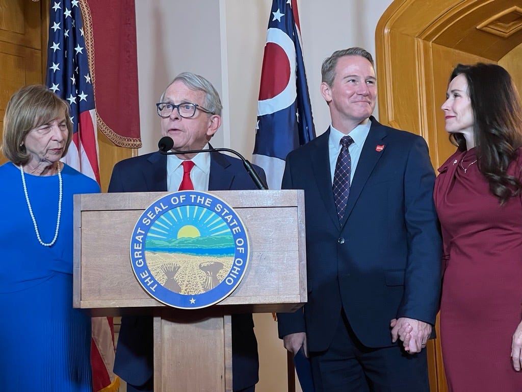 JD Vance's Senate seat to be filled by Ohio Lt. Gov. Jon Husted, Gov ...