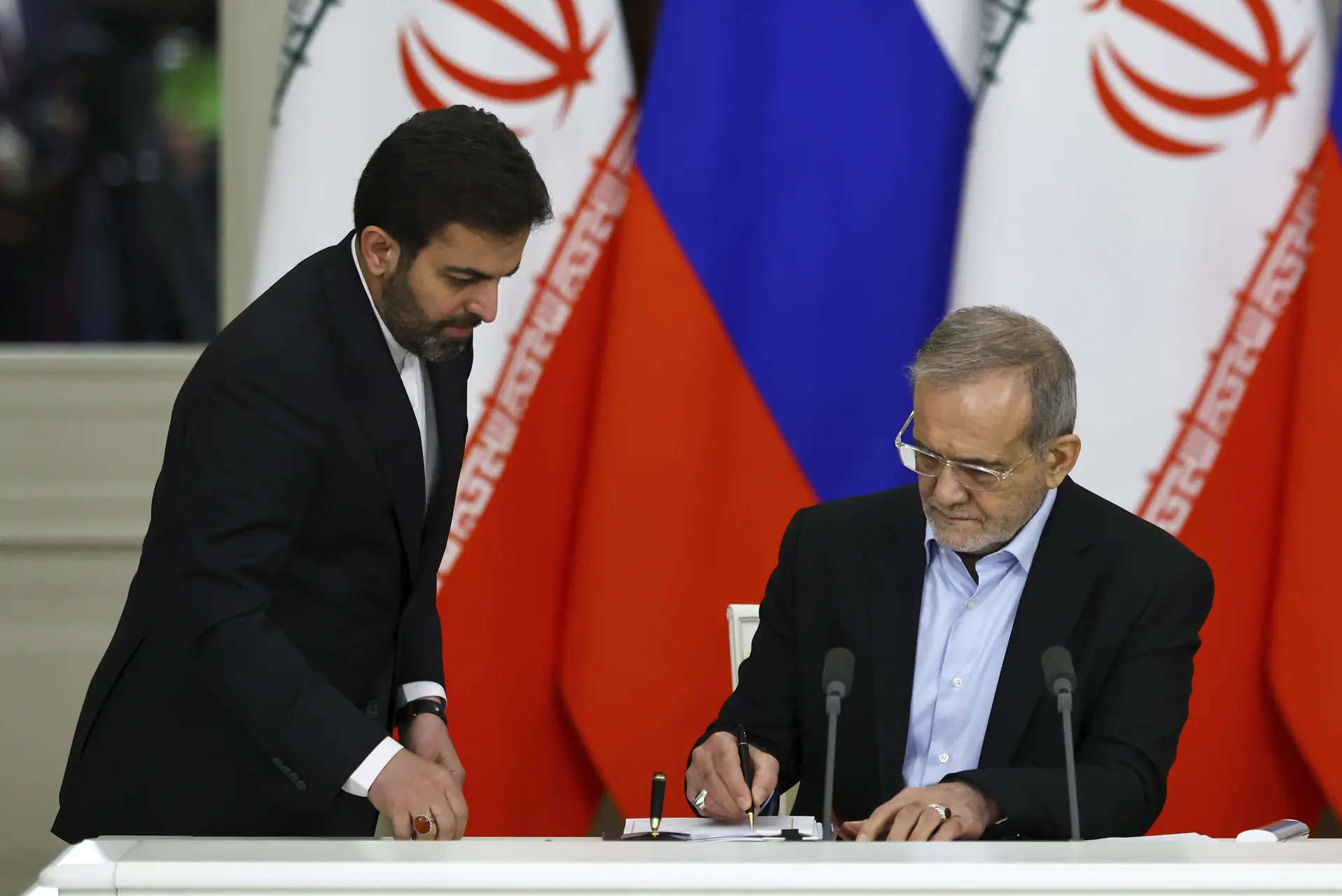 Russia and Iran sign a partnership treaty to deepen their ties in the ...