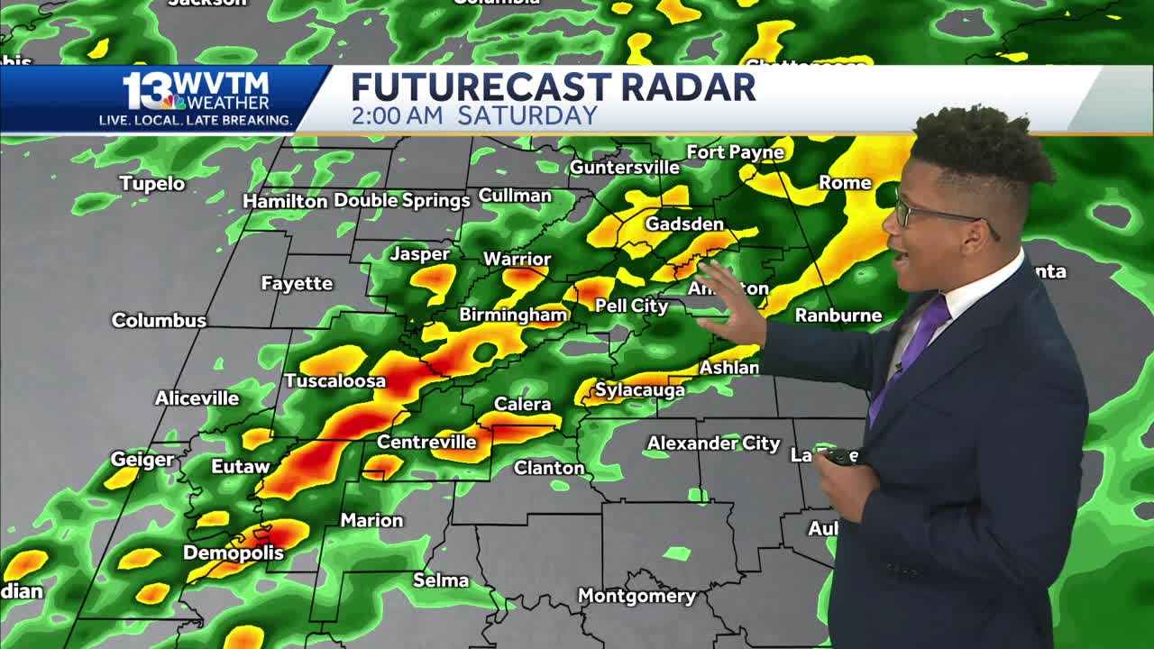 Alabama Weather Forecast: Showers, Freeze, then Snow through next week