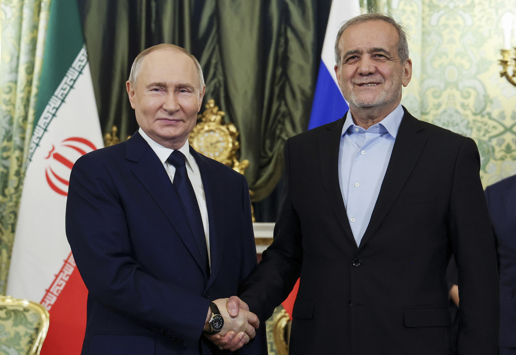 Russia and Iran sign a partnership treaty to deepen their ties in the ...