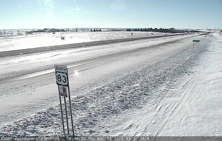 Highway 83 named ND’s most feared road in winter
