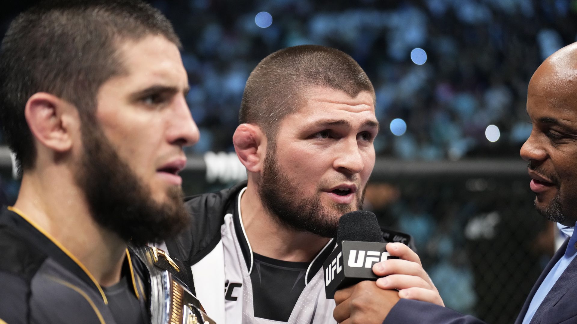 Khabib Nurmagomedov reacts to Arman Tsarukyan’s withdrawal from UFC 311 ...