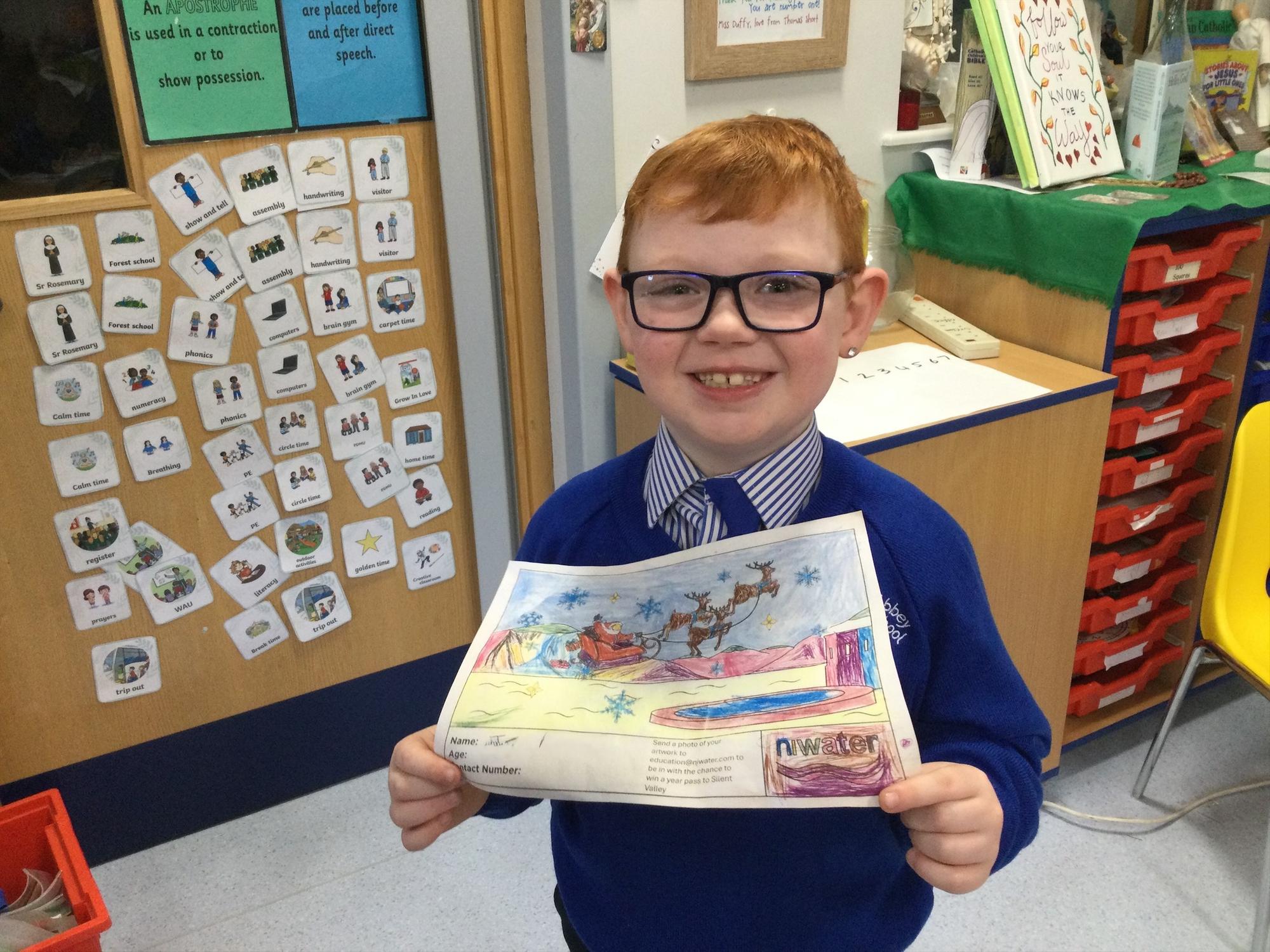 St Clare’s Abbey PS student wins Silent Valley colouring competition