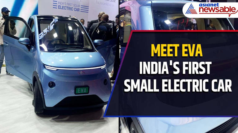 Auto Expo 2025: Vayve Mobility Unveils India's First Solar-Powered Small City Electric Car - EVA