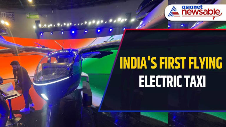 Auto Expo 2025: Sarla Aviation Unveils India's First Flying Electric Taxi | WATCH