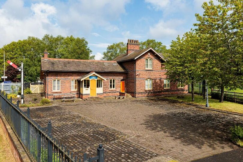 Converted railway station building near Liverpool up for sale