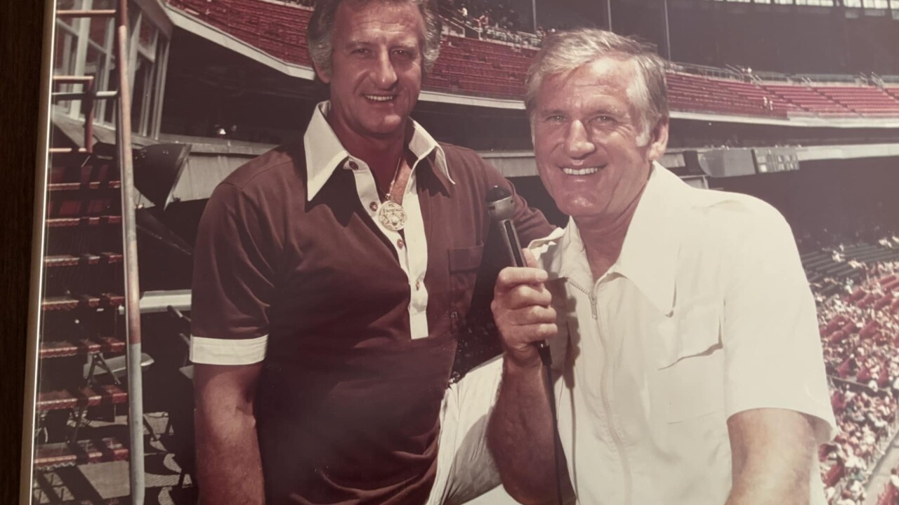 Son of Merle Harmon remembers his dad's broadcast partner Bob Uecker