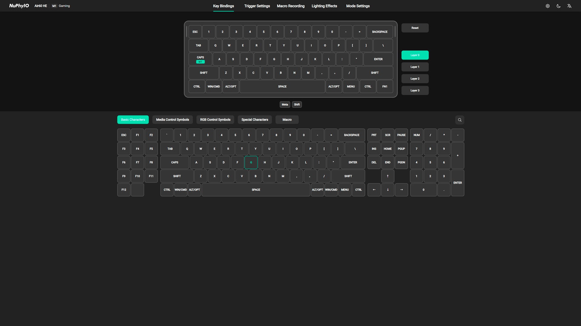 Nuphy Air60 HE - Software