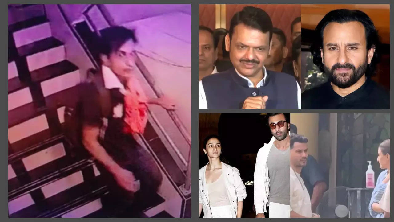 Saif Ali Khan attacked; first pic of attacker leaked from CCTV footage, Ranbir Kapoor, Alia ...