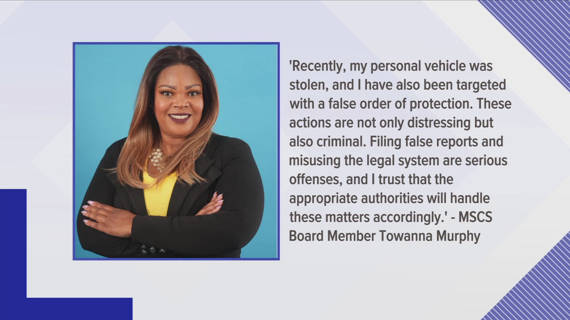 MSCS board member Towanna Murphy faces restraining order | How the ...