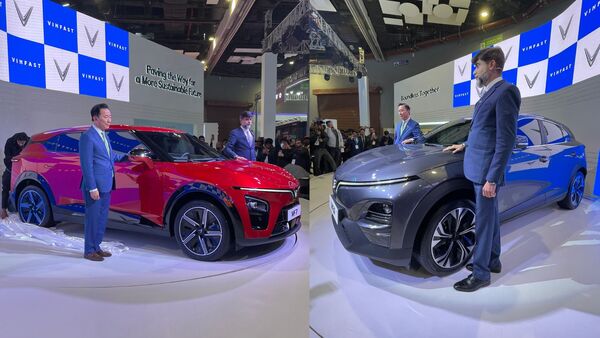 Auto Expo 2025: VinFast takes covers off VF 6 and VF 7 electric SUVs ...