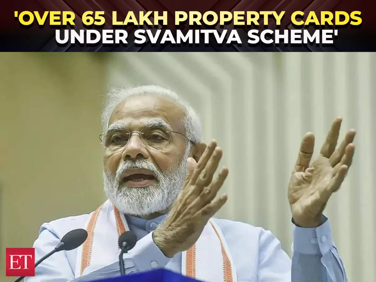 PM Modi distributes over 65 lakh property cards under SVAMITVA scheme