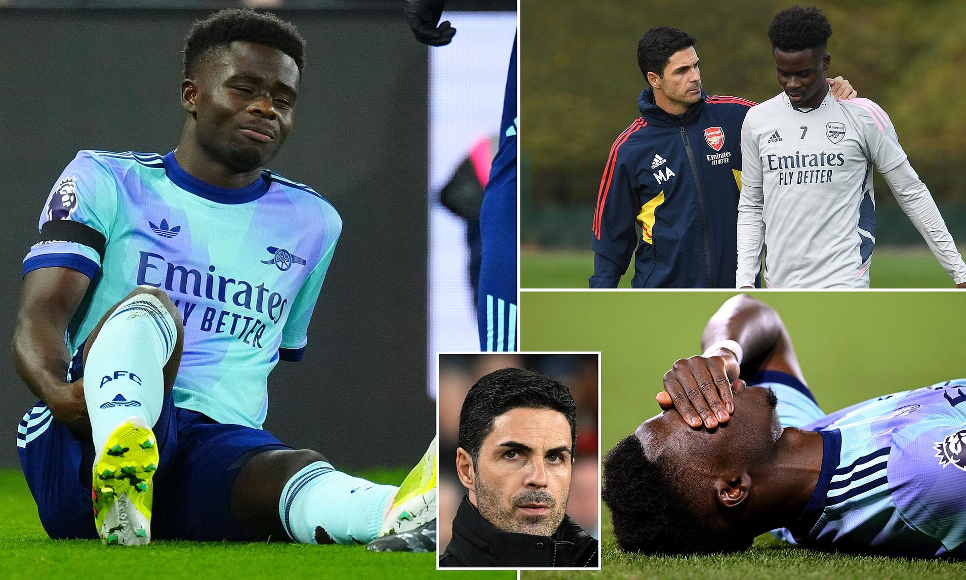 Mikel Arteta tells Bukayo Saka to go on HOLIDAY as Arsenal star ...