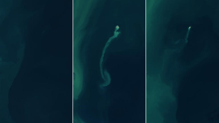 Satellites watch 'ghost island' solidify in the Caspian Sea before ...