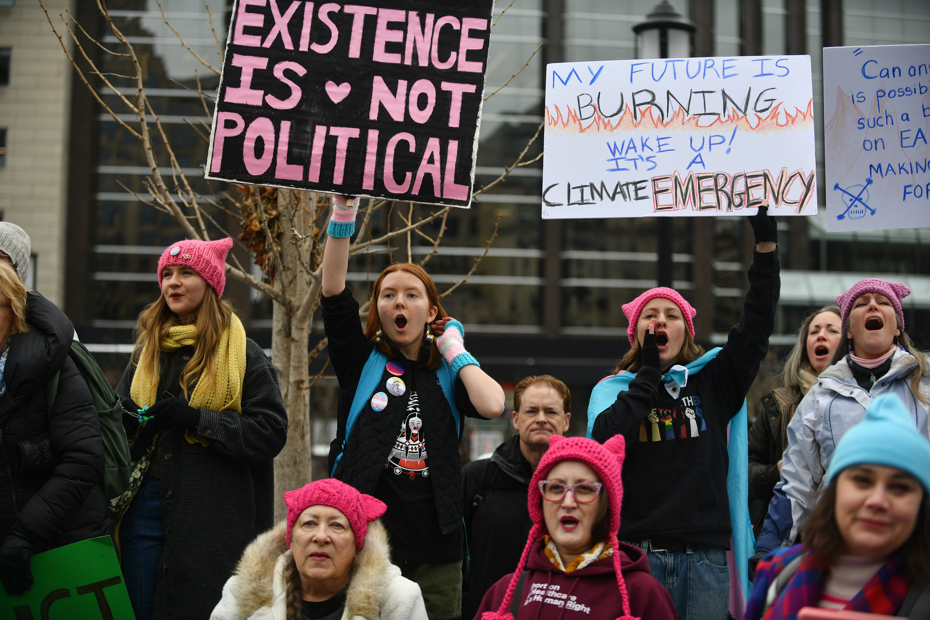 Thousands rally at People’s March in D.C. to protest Trump
