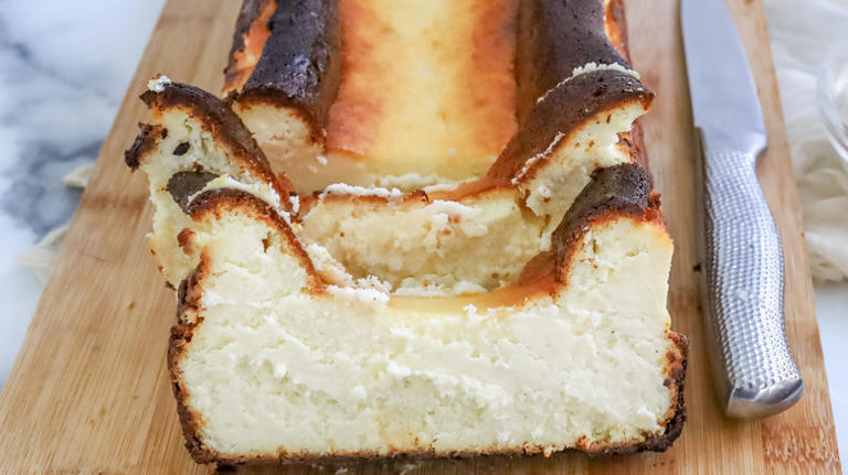 Richest Loaf Pan Basque Cheesecake