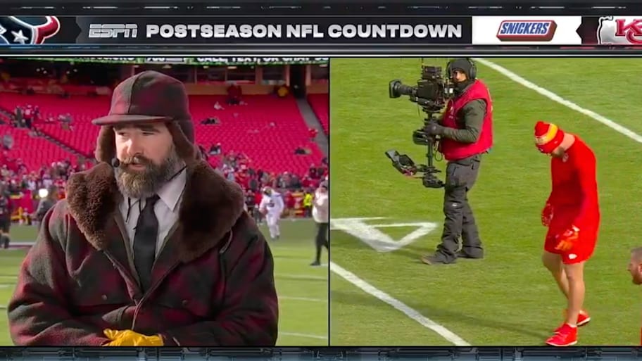 NFL Fans React to Jason Kelce's Hilarious Winter Outfit Ahead of Chiefs ...