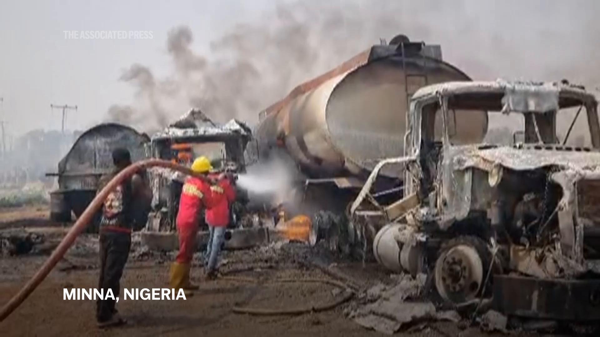 Nigerian gasoline tanker explosion kills at least 70 people ...