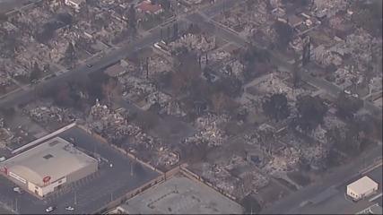 Aerials show scale of damage and areas in Altadena still smouldering ...