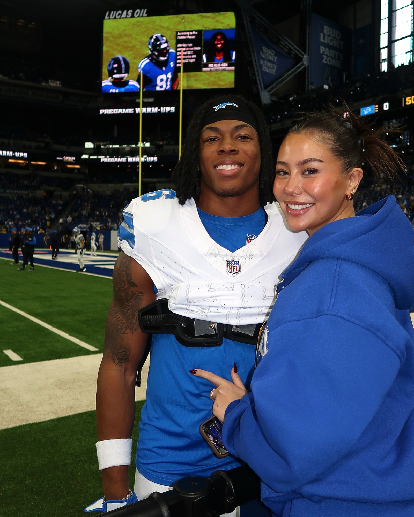 Detroit Lions RB Jahmyr Gibbs and Girlfriend Nicole's Romance Timeline