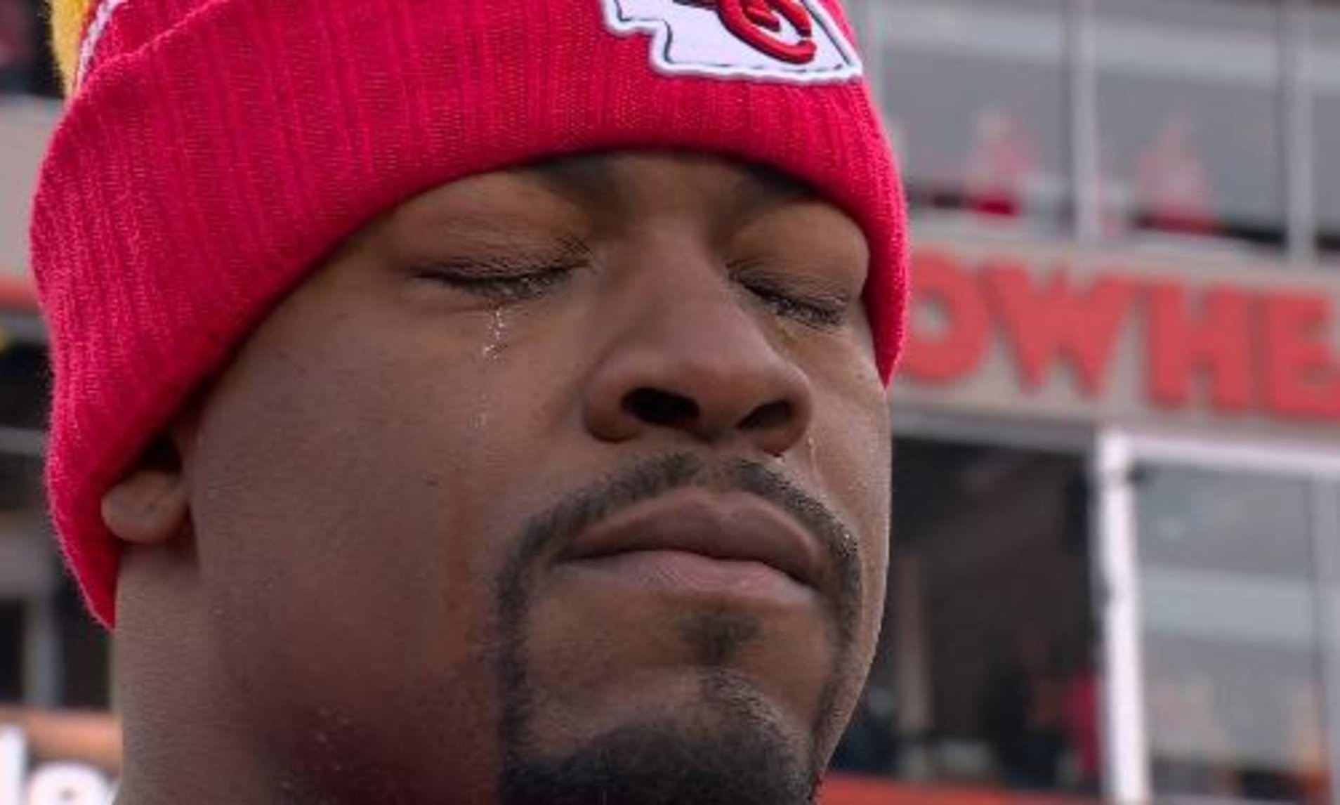 Fans all say the same thing as Chiefs star Chris Jones weeps at ...