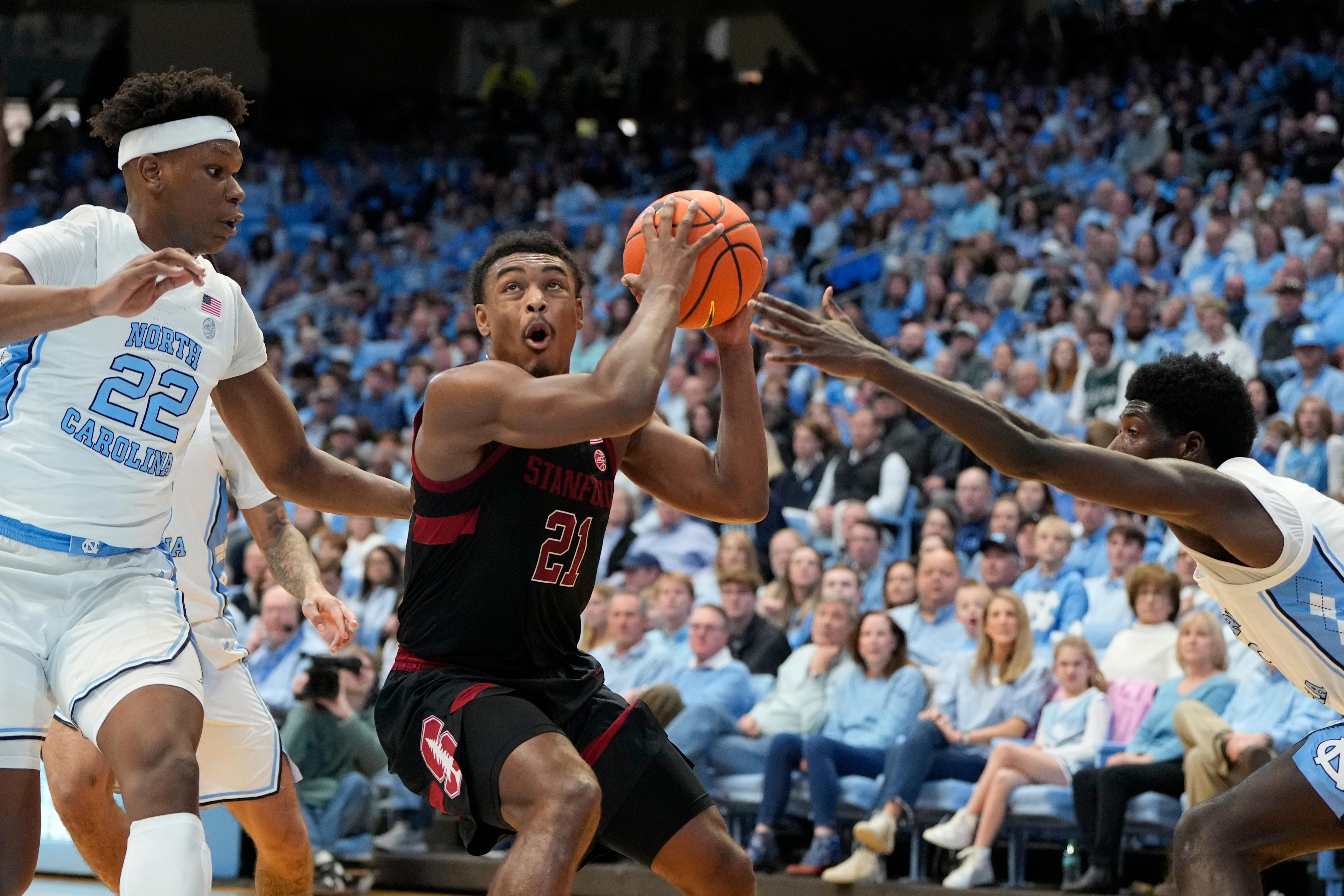UNC basketball falls in final seconds to Jaylen Blakes, Stanford at ...
