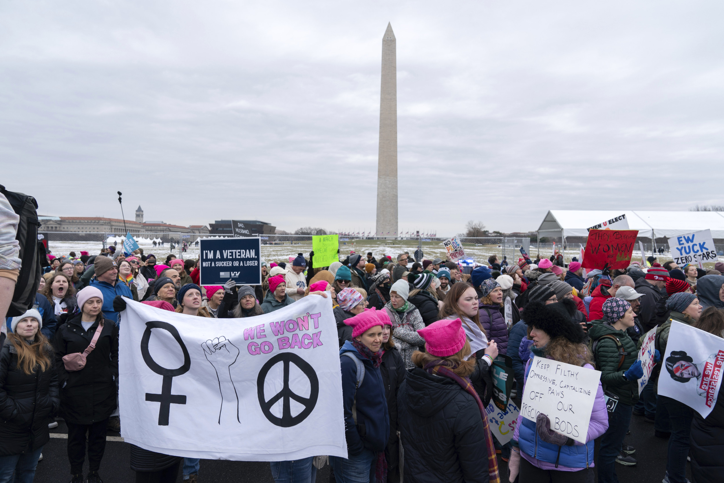 The People's March: Photos Show Large DC Protest Before Trump Inauguration