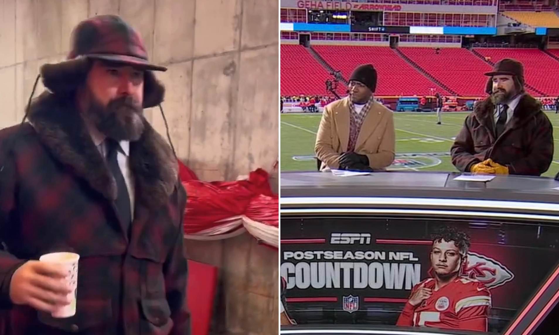 Stephen A. Smith sends Jason Kelce and ESPN crew a message as he braves ...