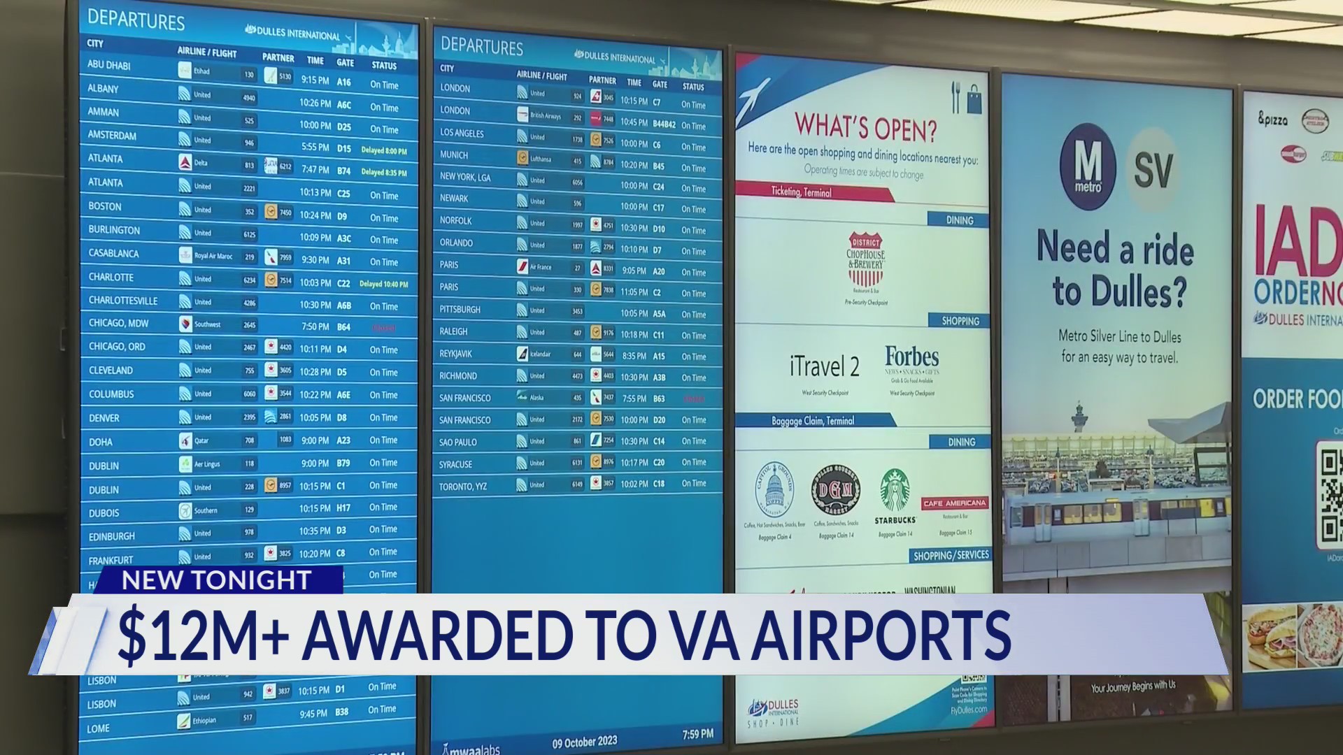Over $12 million in federal grants awarded to Virginia airports