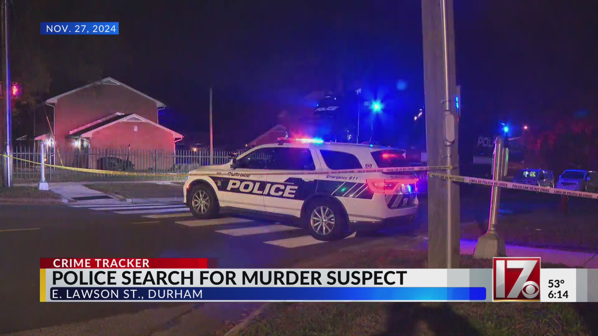Man sought in Durham Thanksgiving Eve murder, police say
