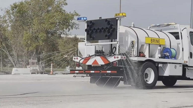 Major roadways getting treated ahead of icy weather conditions