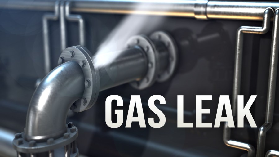 Underground gas leak detected in Morganfield