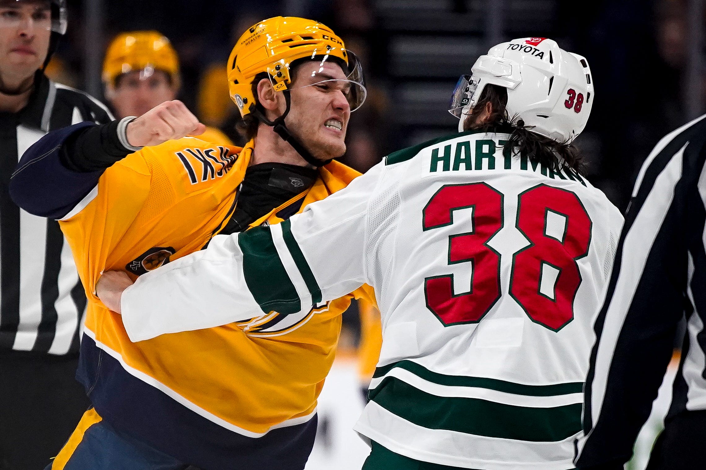 Nashville Predators beat Minnesota Wild 6-2 after fight-filled first period