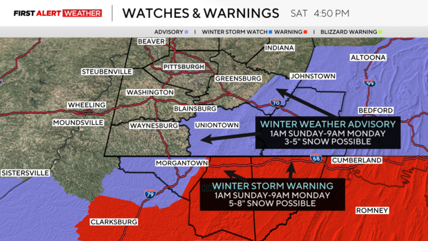 Rain, snow showers move across Pittsburgh area Saturday as region ...