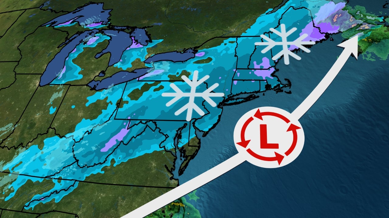 Winter Storm Demi Sweeping Through The Northeast With Snow, Including ...