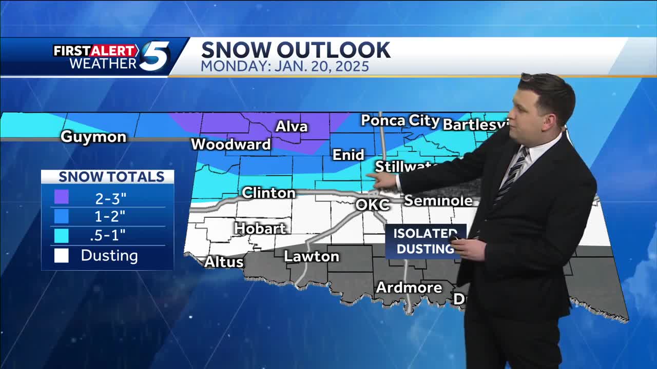 TIMELINE: Bitter cold continues, snow possible Monday