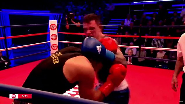 Fans left stunned as footage of Wayne Bridge boxing against TV star re ...