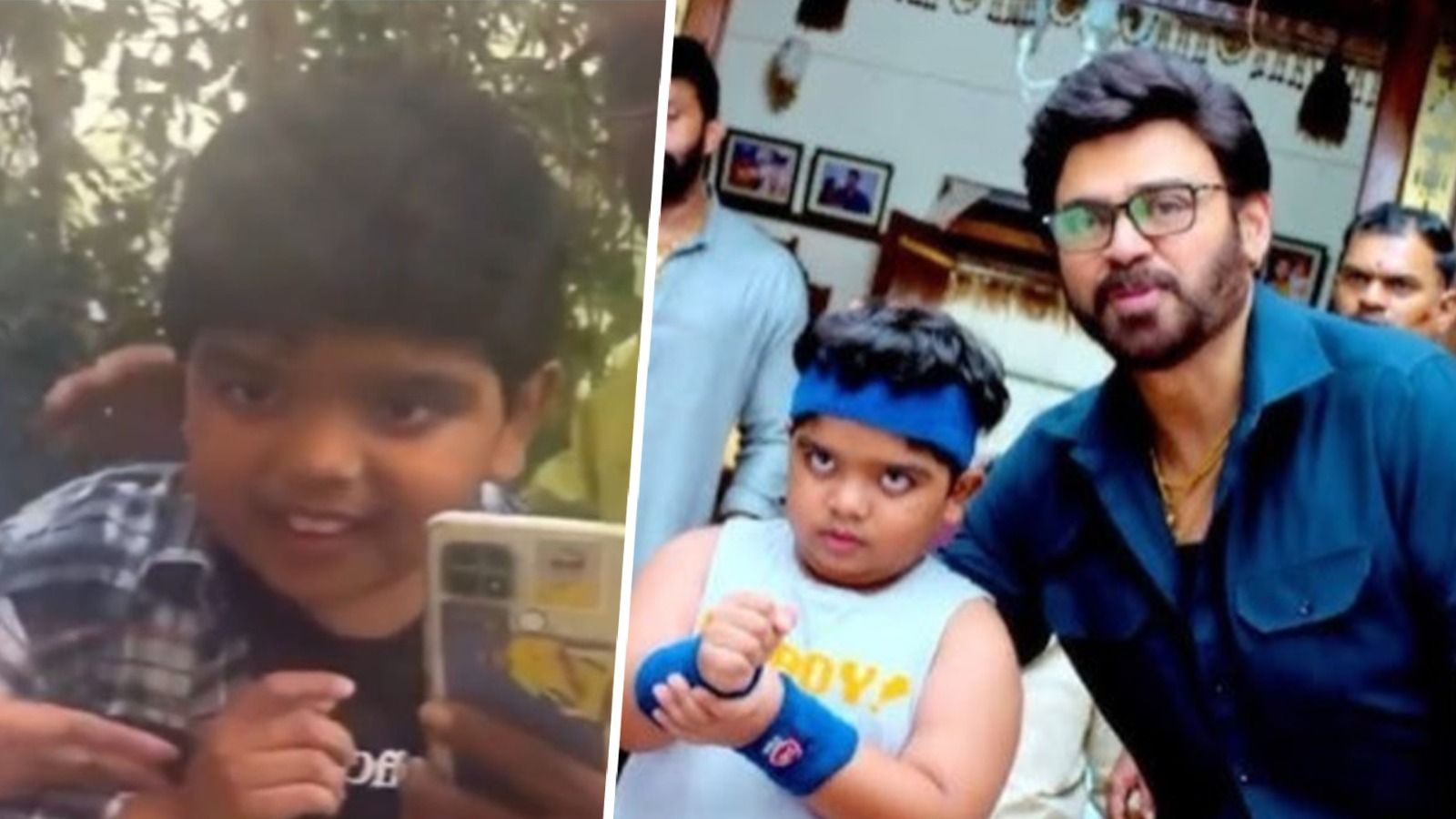 Sankranthiki Vasthunam Child Artist Bulli Raju Mobbed By Fans While ...